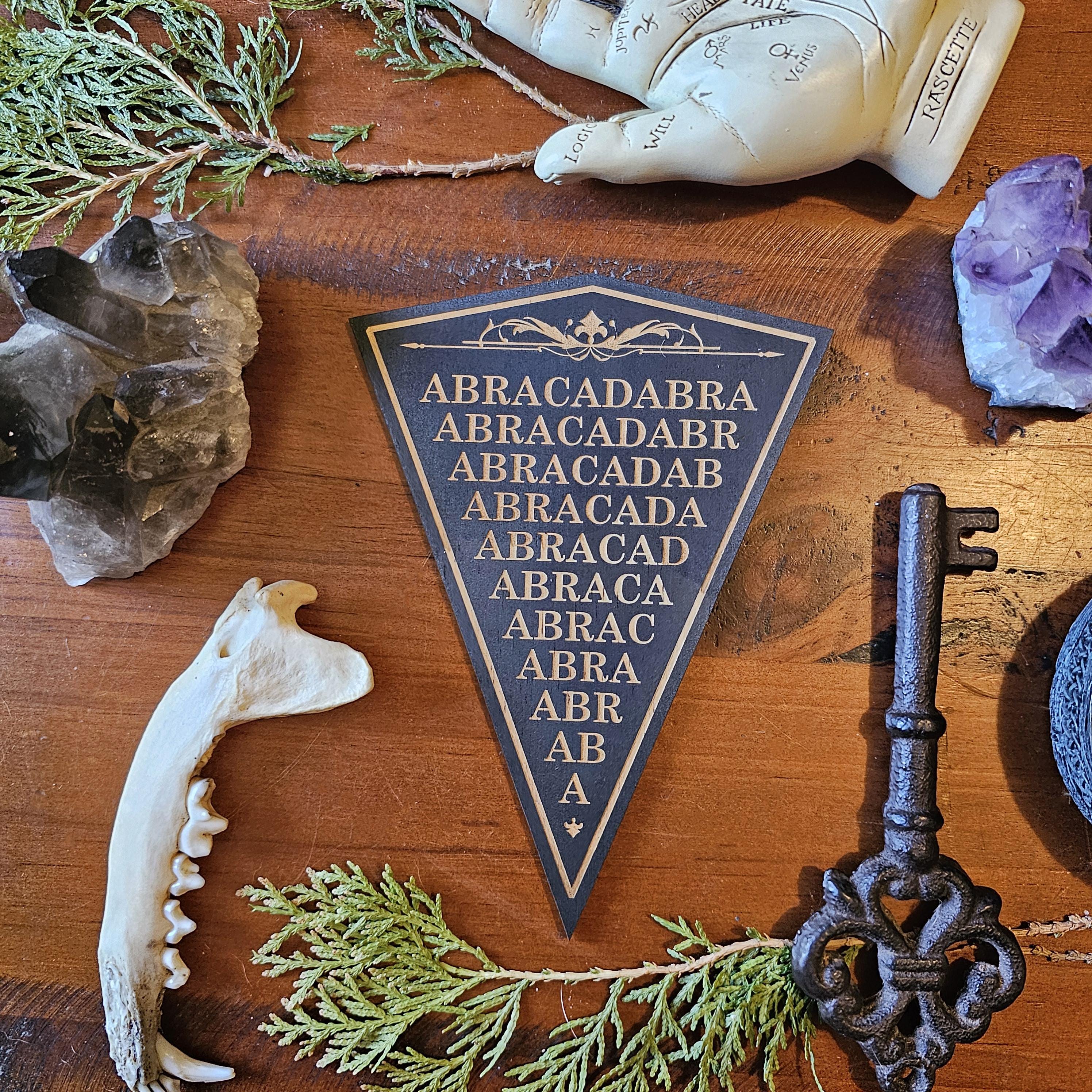 Abracadabra Decorative Tile // Magick Occult Altar Tile - Etsy