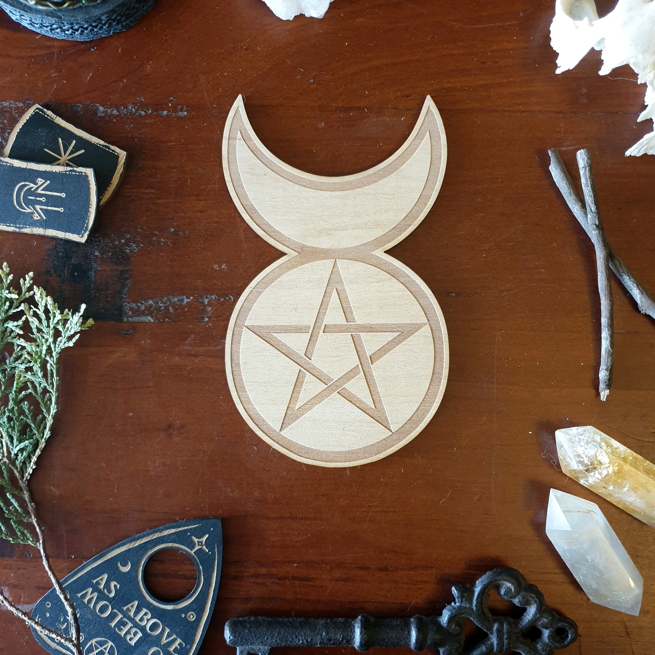 Horned God Altar Tile // Magickal Decor - Etsy Australia