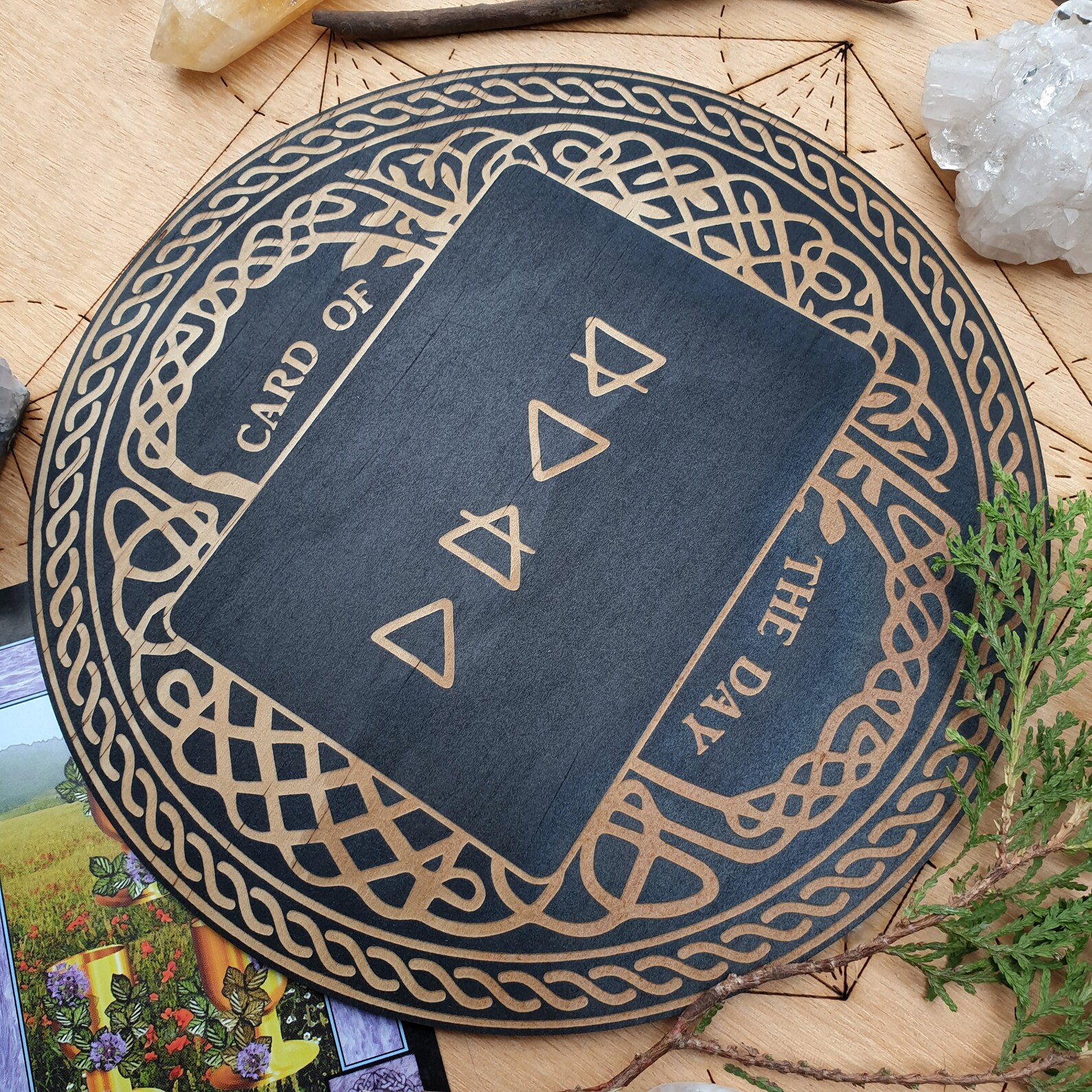 Tarot Oracle Card of the Day Board // Tree of Life Card Board | Etsy