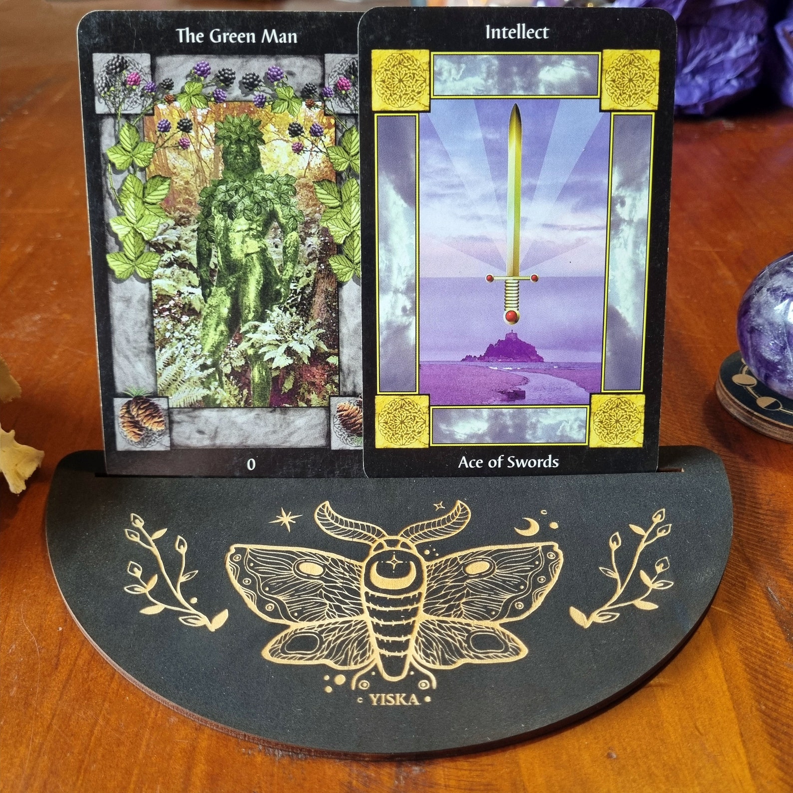 Moth Card Stand // Tarot Oracle Affirmation Card Display // - Etsy ...