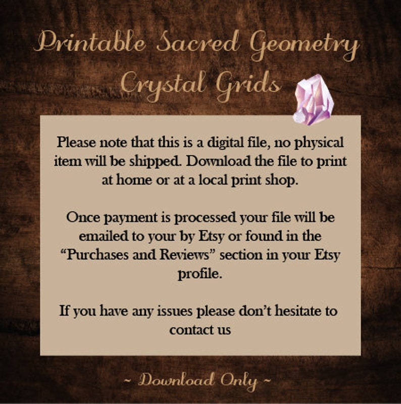 Printable Sacred Geometry Patterns // Download Crystal Grid Designs - Etsy