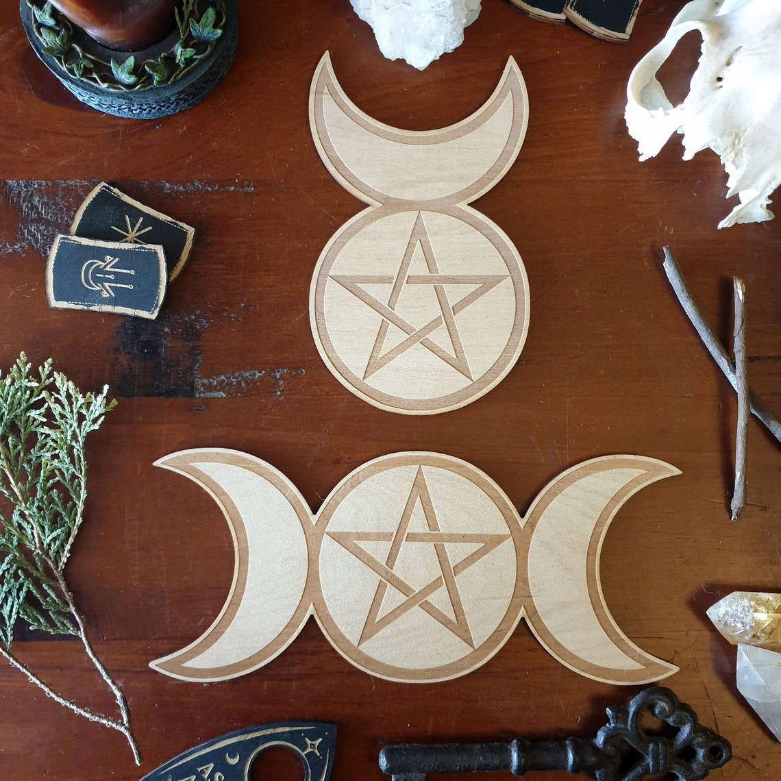 Horned God Altar Tile // Magickal Decor - Etsy Australia