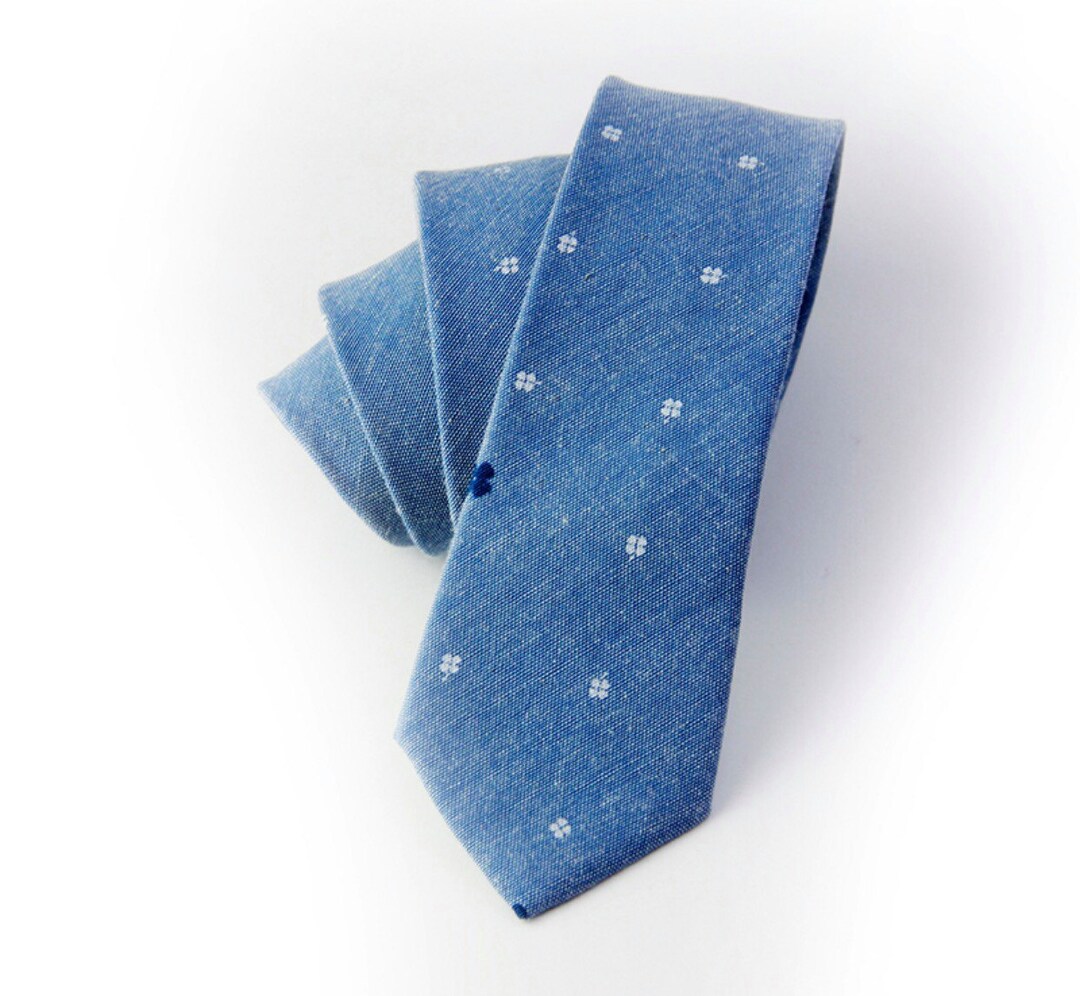 Blue Floral Tie,retro Tie, Wedding Tie Business Tie Party Tie Prom Tie ...
