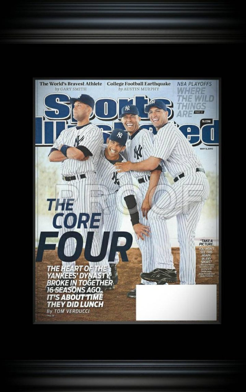 New York Yankees the Core Four Sports Illustrated Framed Photograph ...