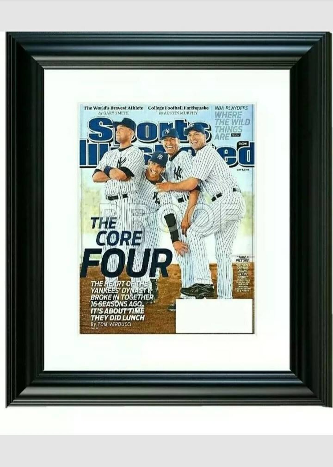 New York Yankees the Core Four Sports Illustrated Framed Photograph ...