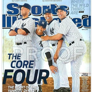 New York Yankees the Core Four Sports Illustrated Framed Photograph ...