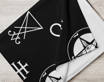 Satanic Symbols Backpack Hail Satan While You Wear This Goth - Etsy