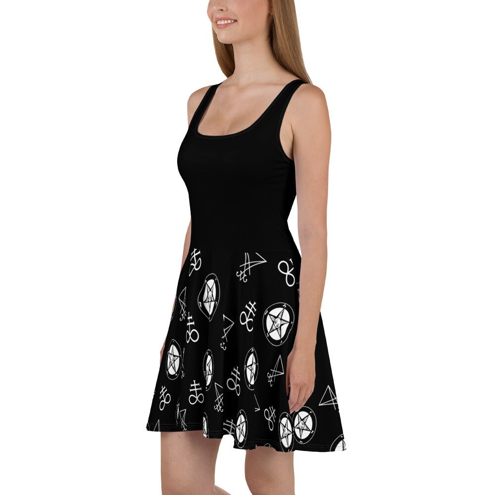Satan Skater Dress Ave Satanas Satanic Satanist Satanism - Etsy
