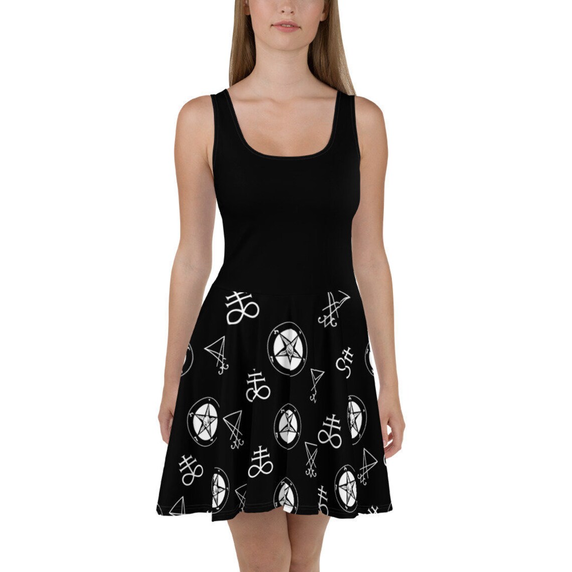 Satan Skater Dress Ave Satanas Satanic Satanist Satanism - Etsy