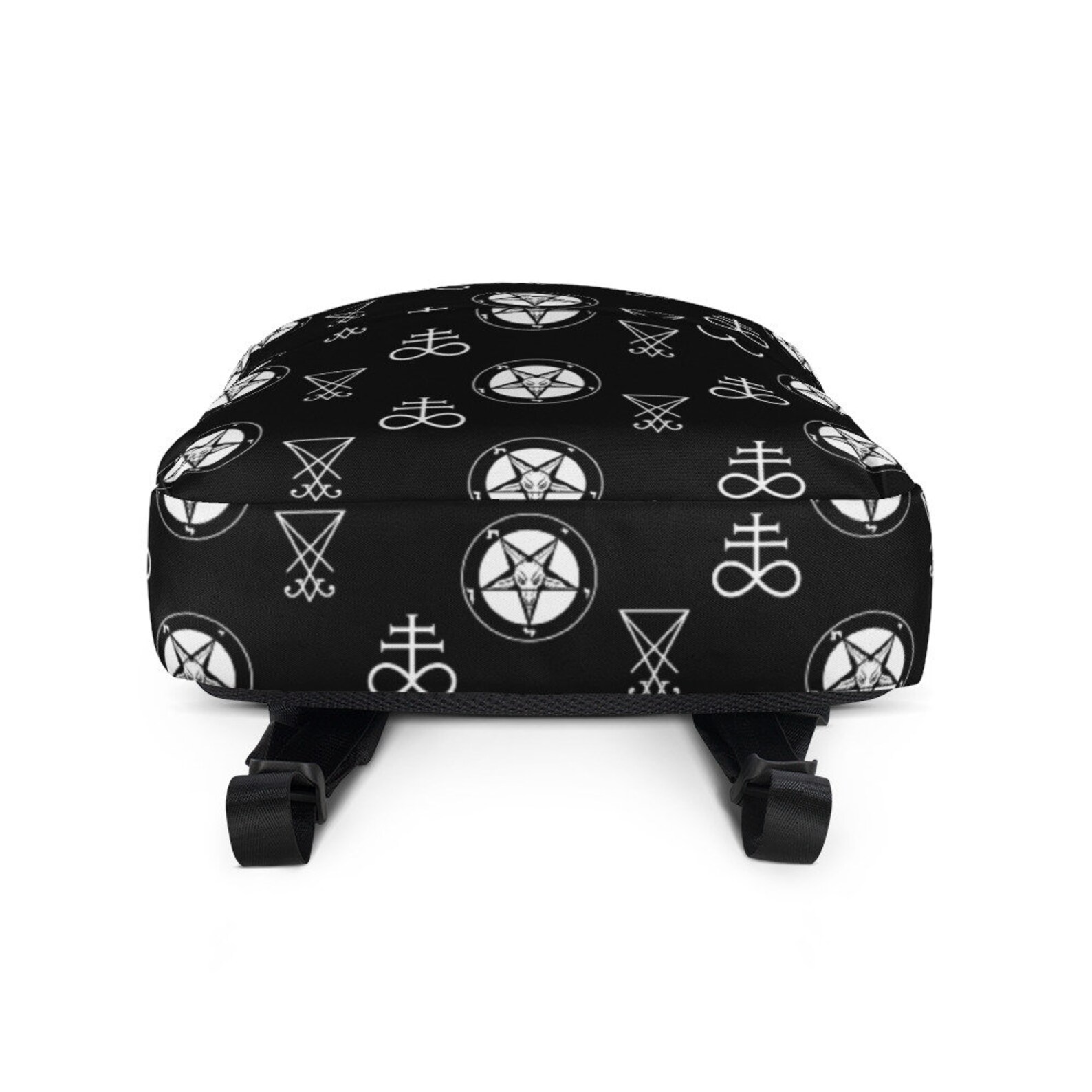 Satanic Symbols Backpack Hail Satan While You Wear This Goth - Etsy