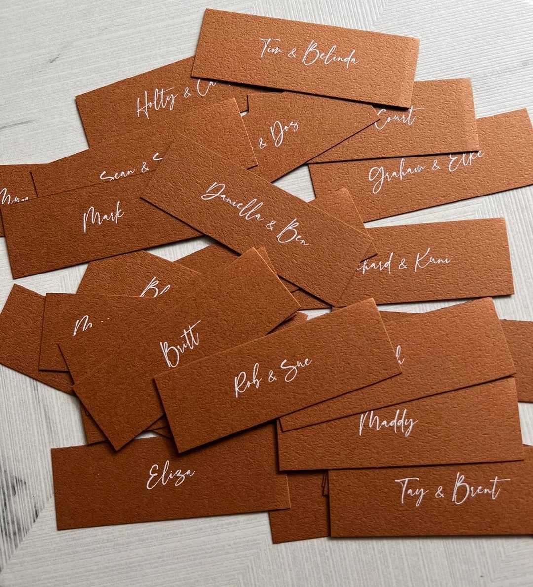 Printed Placecards, Guest Names, Day of Stationery, Weddings ...