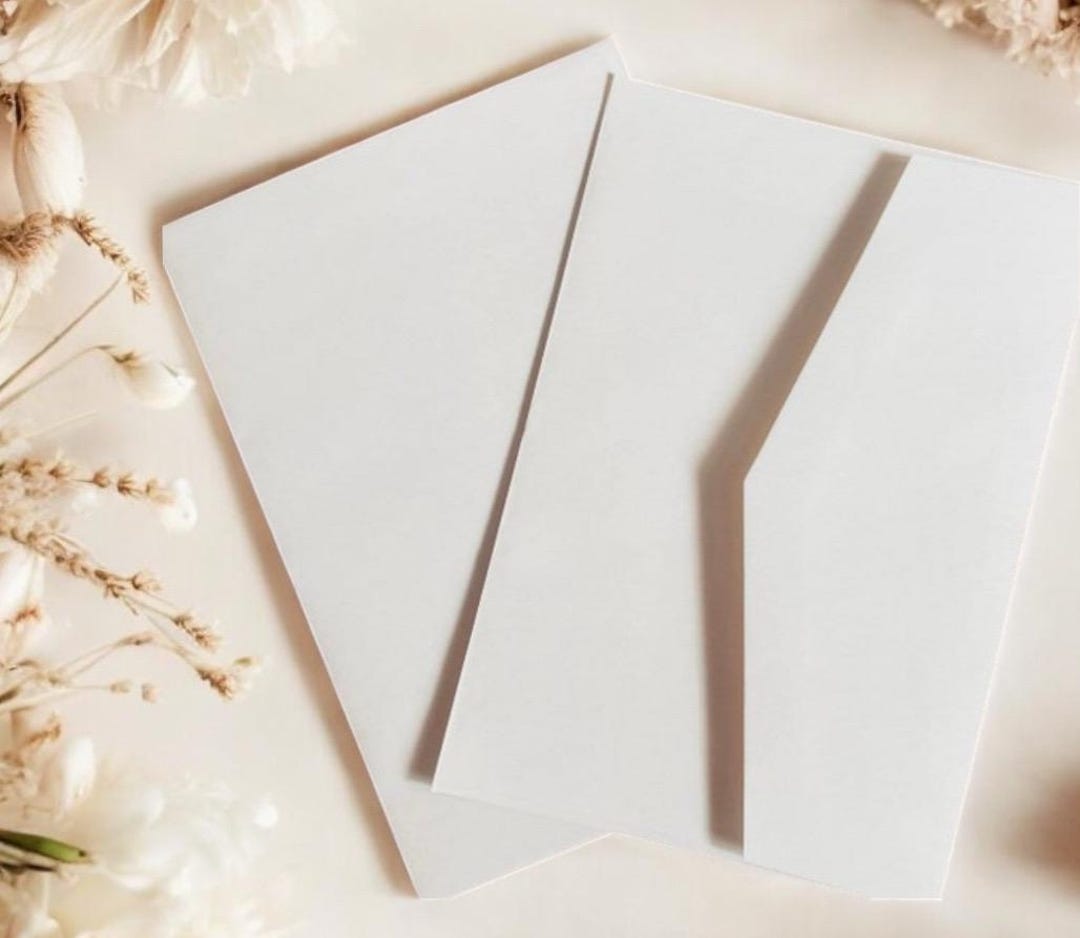 Invitation Card Envelopes - 13 X 19cm. White - Etsy