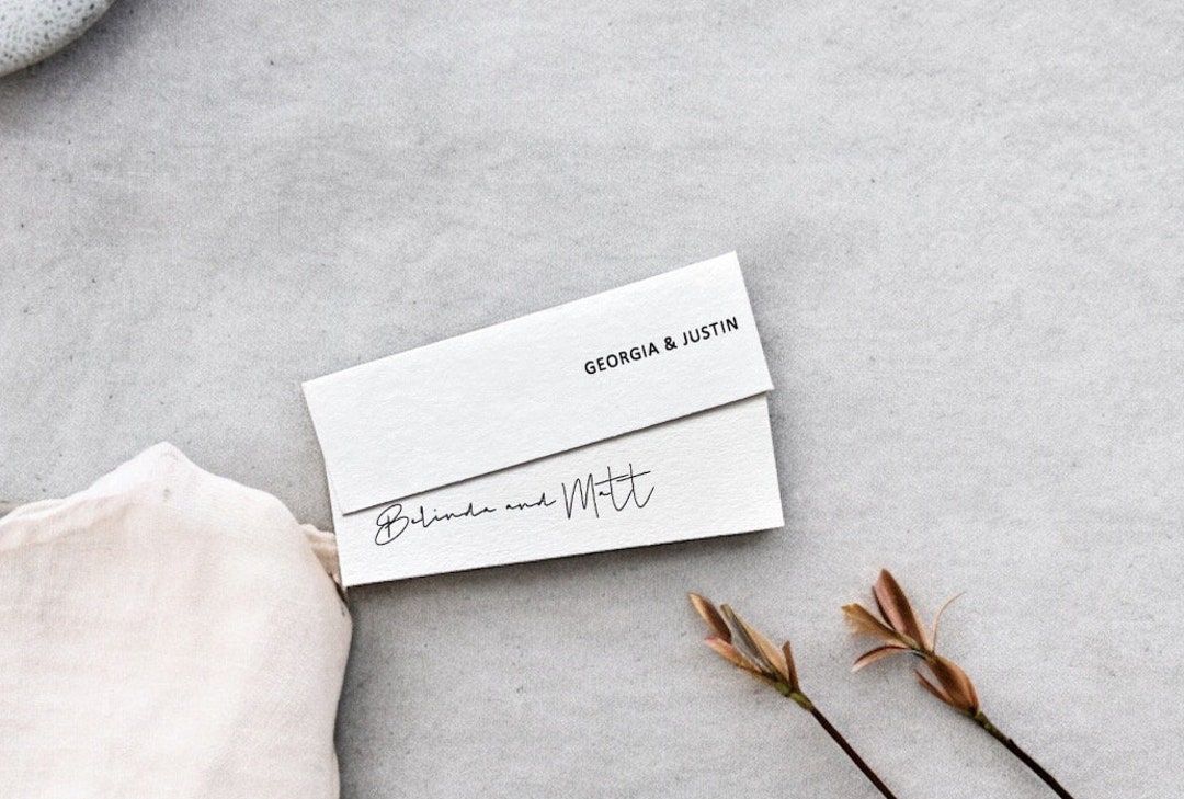Printed Guest Names, Wedding Invitations. Weddings, Minimalist ...
