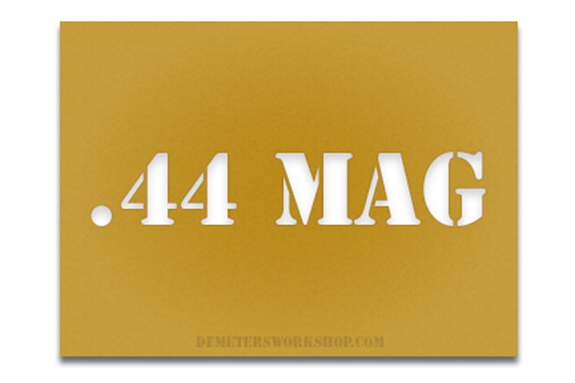Ammo Caliber Stencil 44 MAG Pick Size & Font Reloading | Etsy