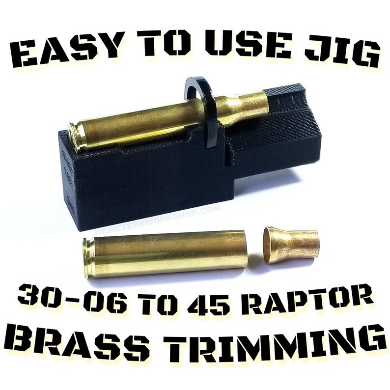 30-06 to 45 Raptor Trimming Jig - 2'' Chop Saw Safe Scratchless Rear ...