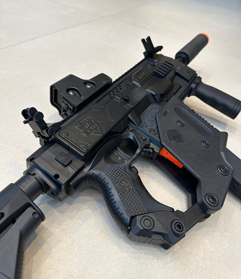 Nerf Stryfe Customs / KRISS Vector PEQ-15 Laser Holo & 45 degrees ...