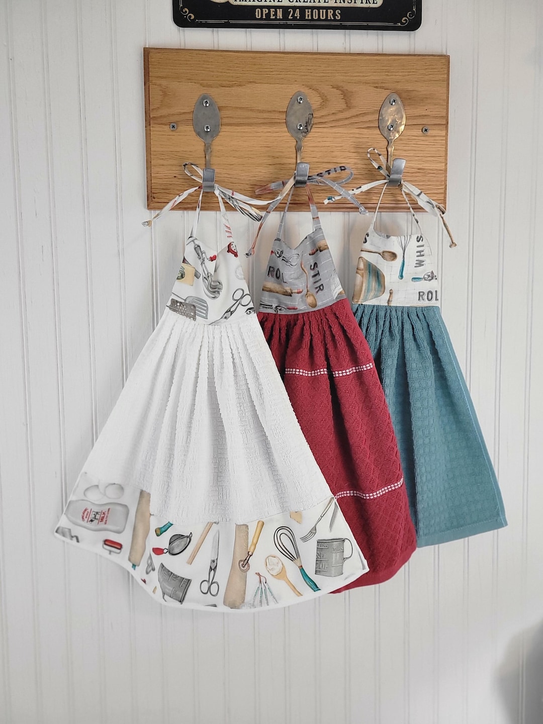 Kitchen Hanging Towel Kitchen Towel Hanging Towel With Ties Kitchen ...