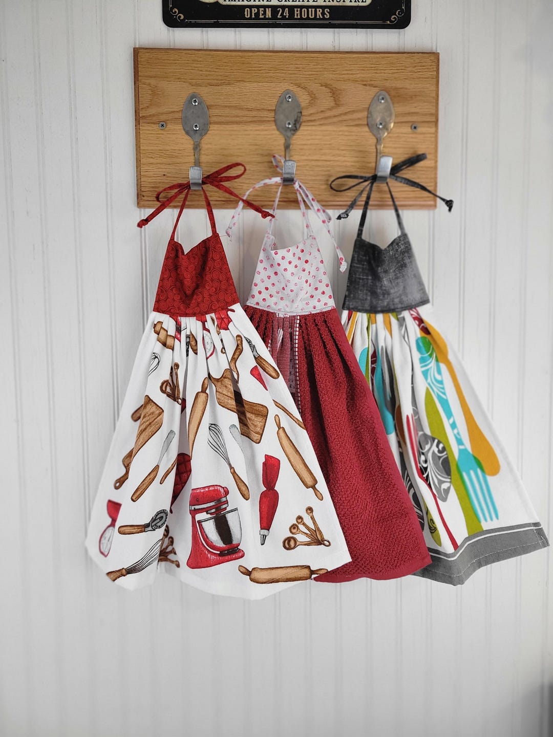 Kitchen Hanging Towel Kitchen Towel Hanging Towel With Ties Kitchen ...