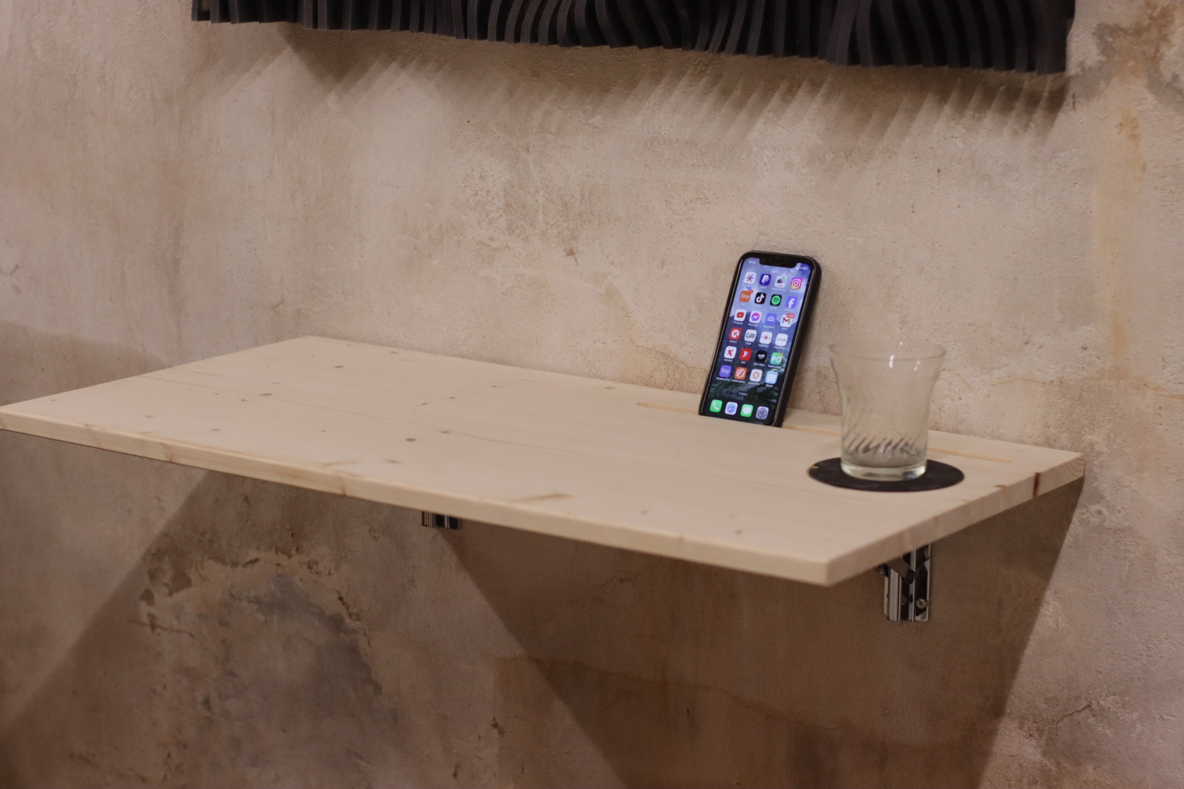 Compact Murphy Desk With Phone Holder and Cup Coaster Ideal Computer ...