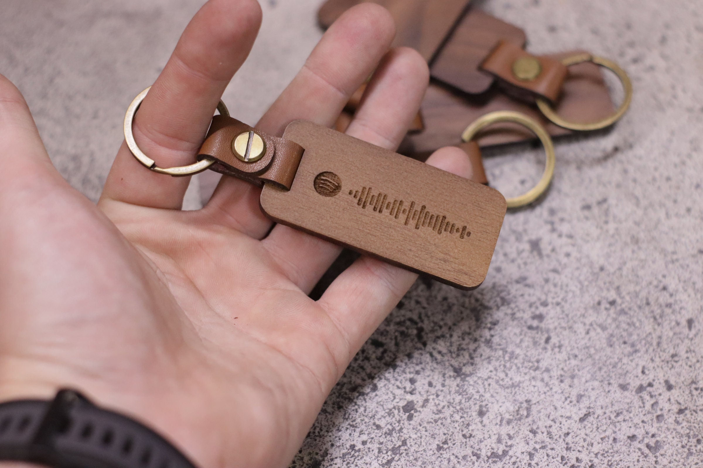 Custom Engraved Wooden Keychain - Personalize Your Unique Design - Etsy