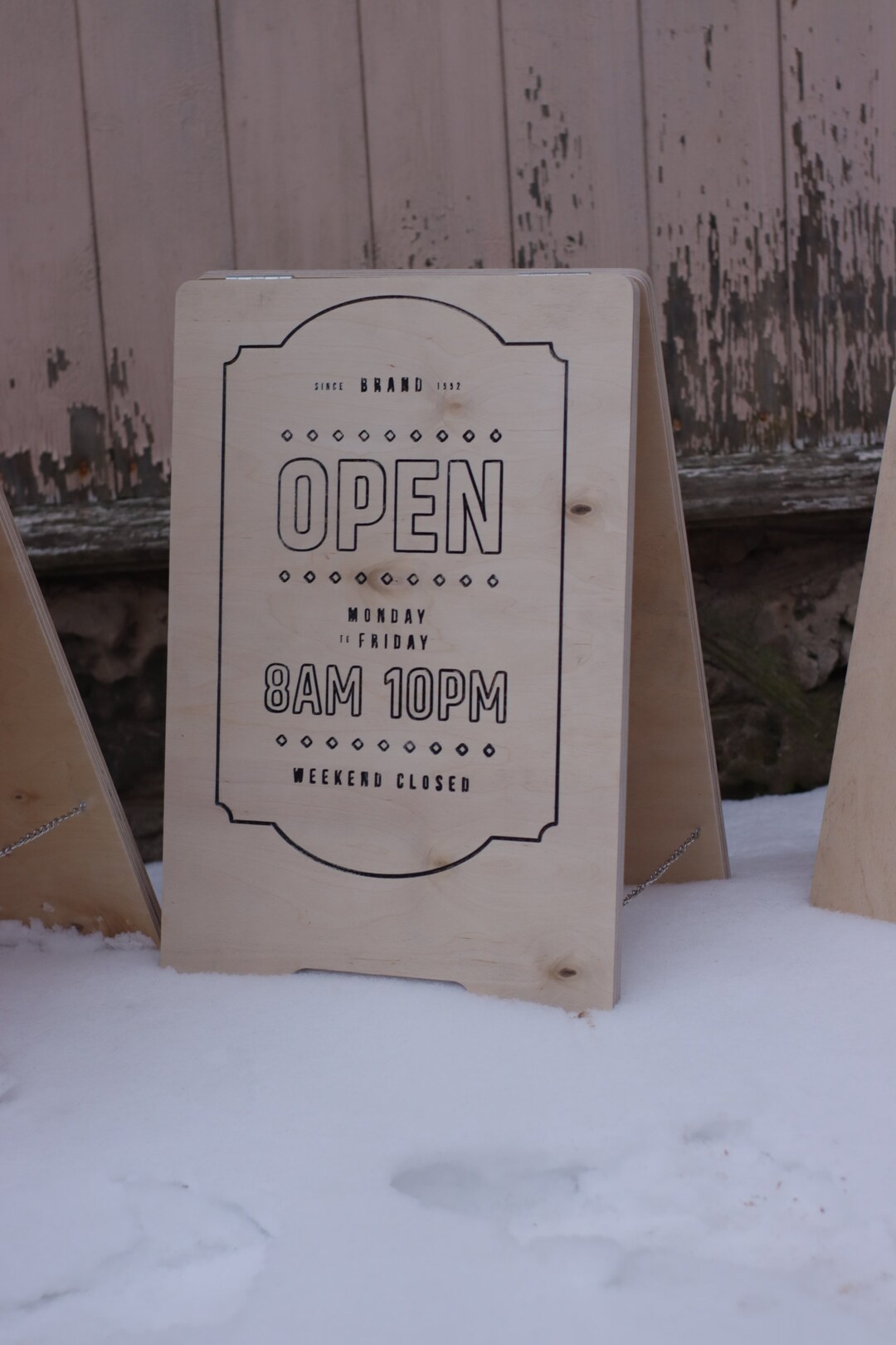 Personalized Sidewalk Sign, DIY A-frame Sign, Business Sign, Sandwich ...