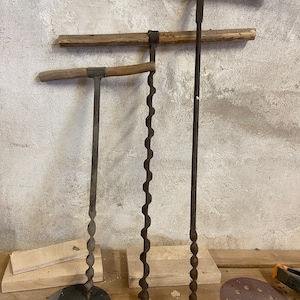 Vintage Rustic Wood Drill Bit, Antique Hand Drill Woodworking, T-shaped ...