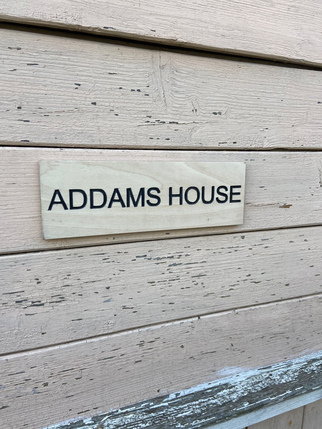 Personalized Wooden House Front Door Sign - Custom Home Address Plaque ...