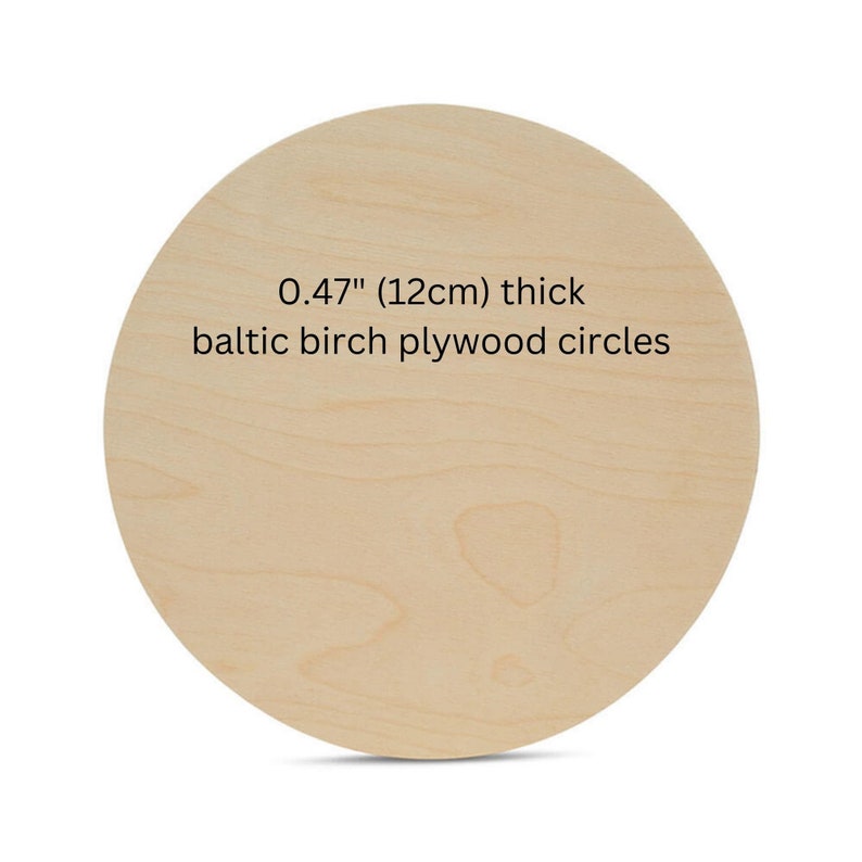 Custom Unfinished Wood Circles, 1/2 Inch (12mm) Thick - Etsy