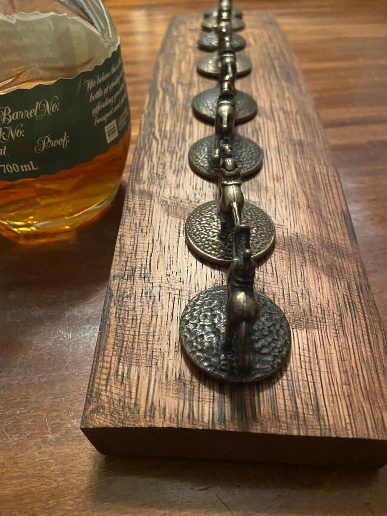 Blantons Bourbon Cork Display Wide Oak Center Stave Etsy
