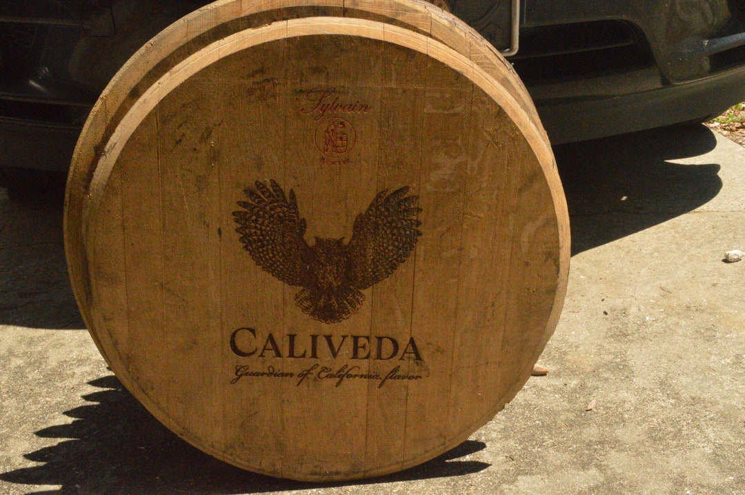 Caliveda Logo California Winery Wine Barrel Head/lid - Etsy