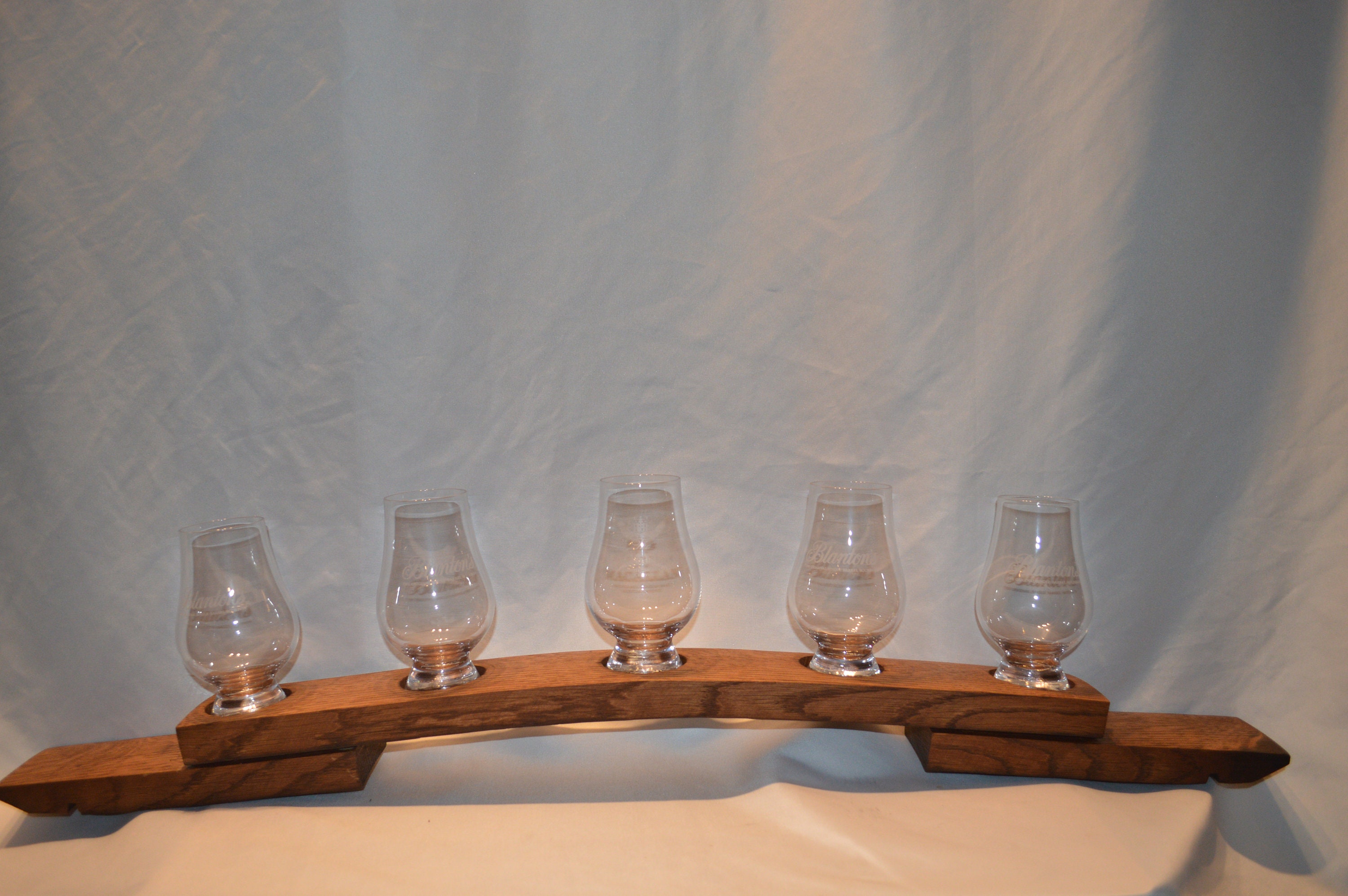 Whiskey Tasting Flight Board for 5 Glencairn Glasses Bourbon - Etsy