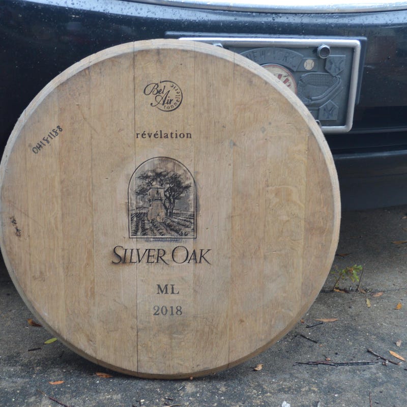 Wine Barrel Head Table - Etsy