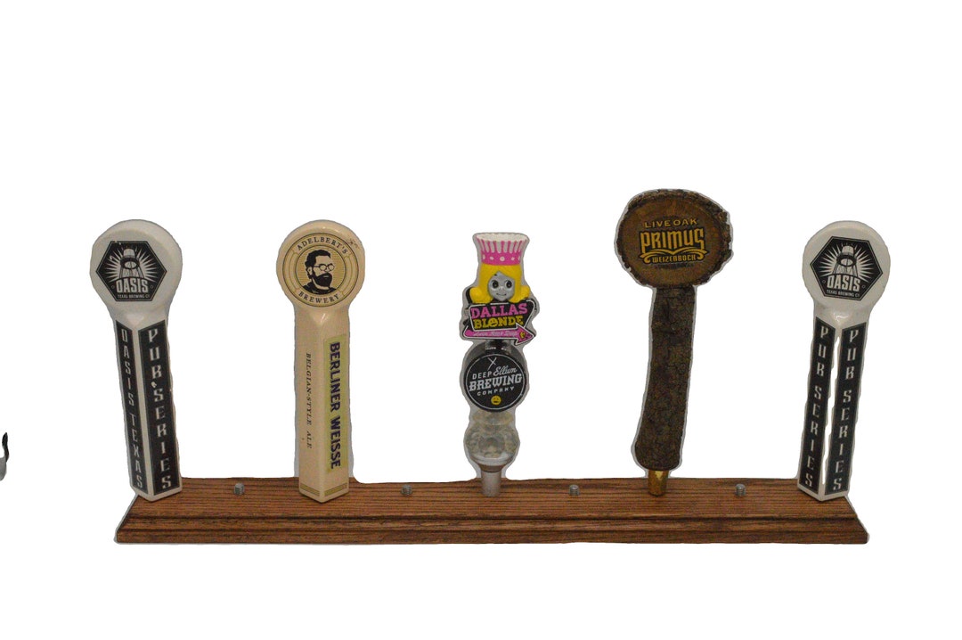 Handmade American Red Oak Beer Tap Handle Display for Bar 1-9 Taps - Etsy