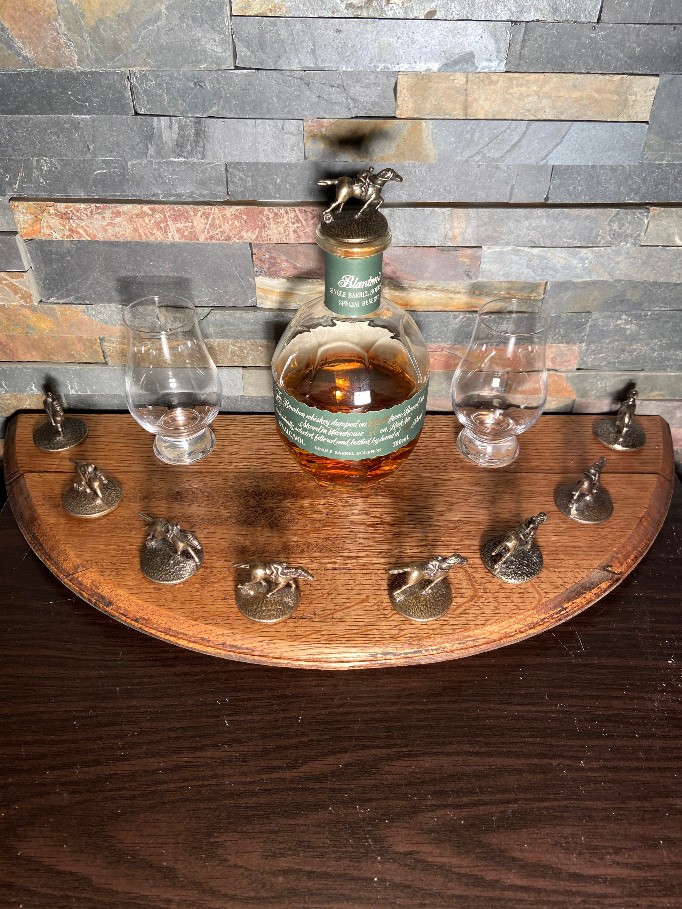 Blantons Bourbon Barrel Lid Cork Display Blantons Whiskey Etsy