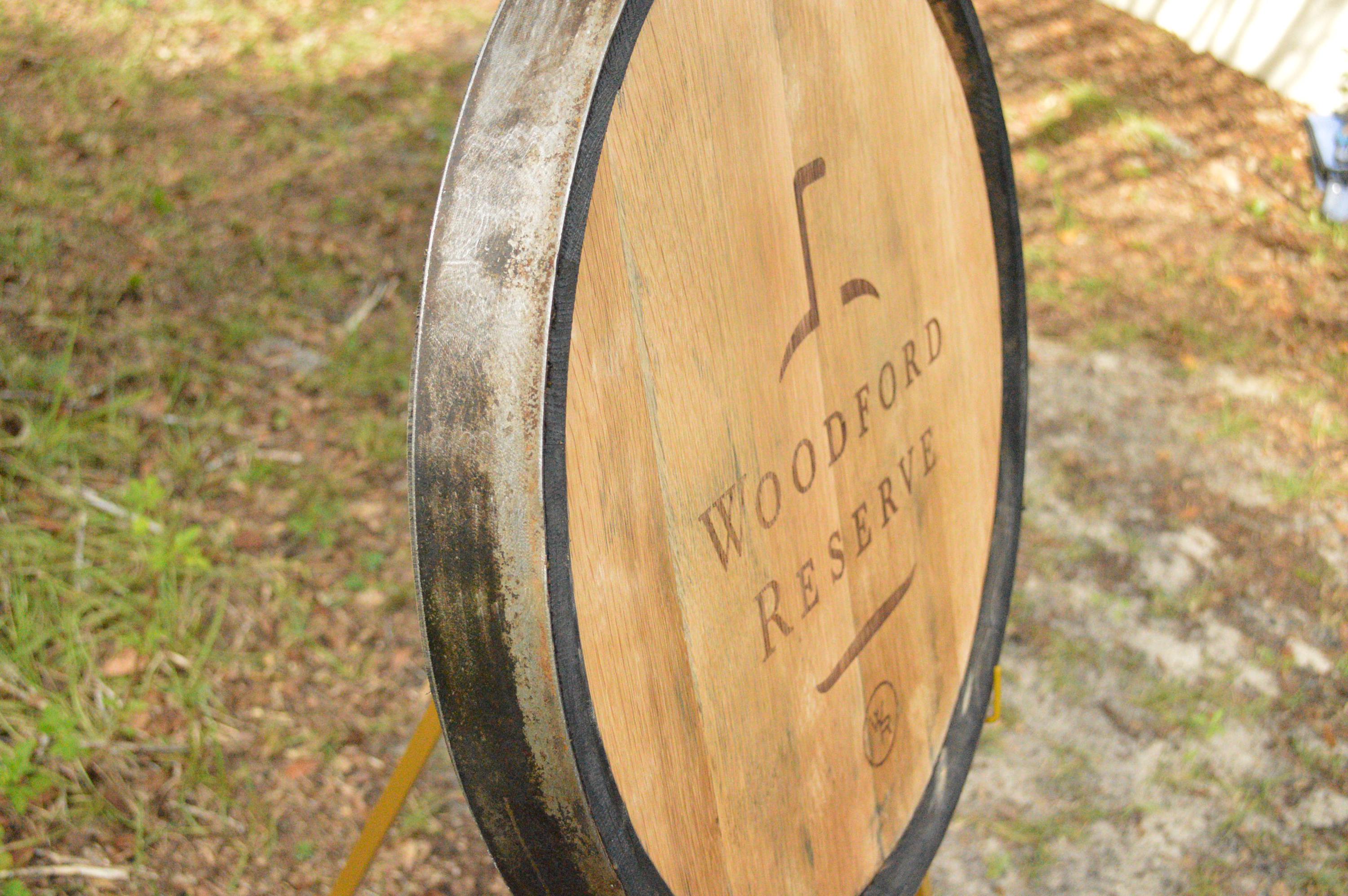 Woodford Reserve Bourbon Whiskey Barrel Head/lid With Metal Ring and ...