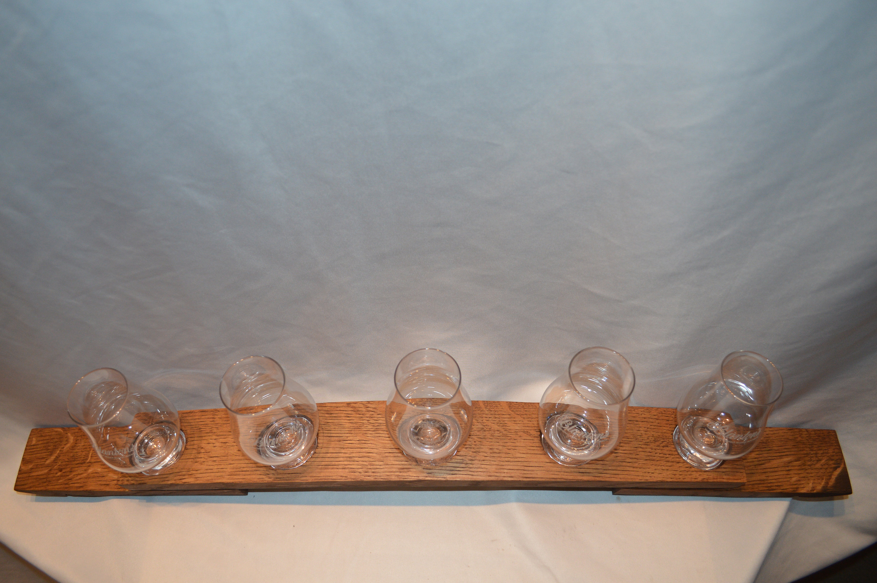 Whiskey Tasting Flight Board for 5 Glencairn Glasses Bourbon - Etsy