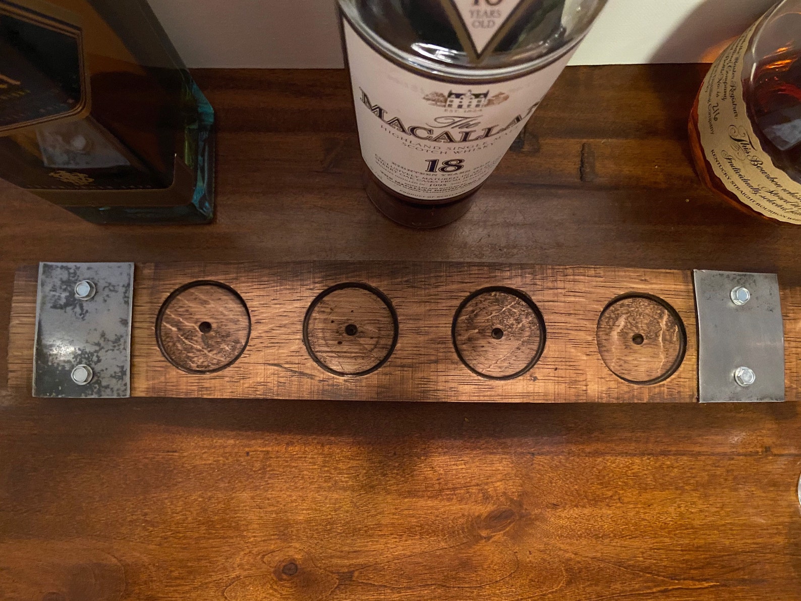 Personalized Whiskey Tasting Flight Board 3 or 4 Glencairn - Etsy
