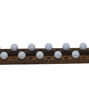 Golf Ball Display Rack Made From Solid American Oak, Choice of Size and ...