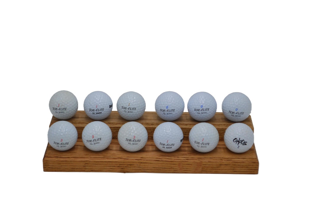 Golf Ball Display Rack Made From Solid American Oak, Choice of Size and ...