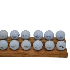 Golf Ball Display Rack Made From Solid American Oak, Choice of Size and ...