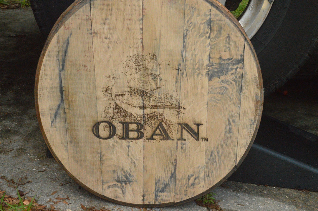 Oban Scotch Logo Whisky Barrel Head/lid - Etsy