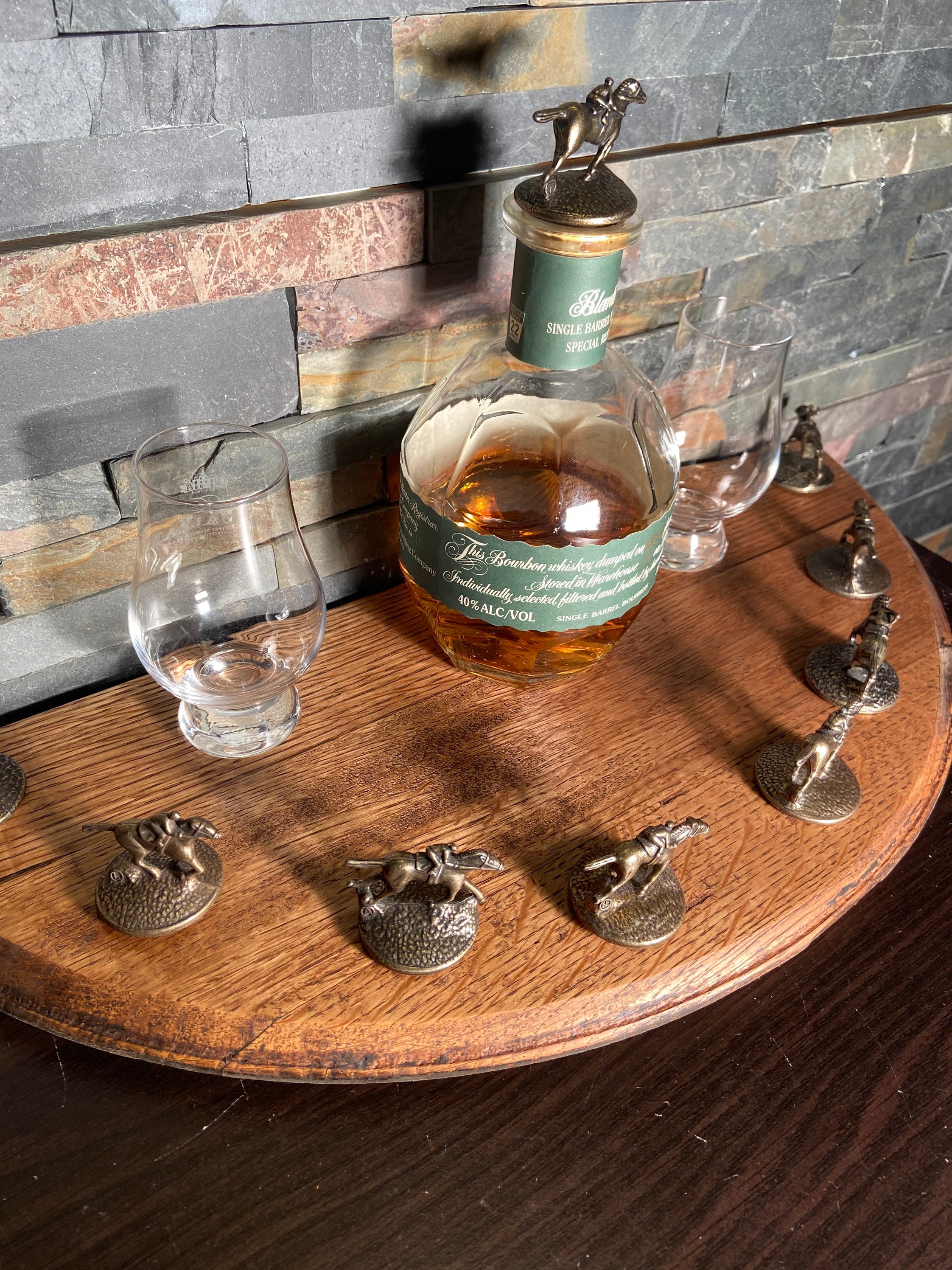 Blantons Bourbon Barrel Lid Cork Display Blantons Whiskey Etsy