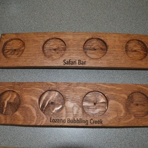 Personalized Whiskey Tasting Flight Board for 3 or 4 Glencairn Glasses ...