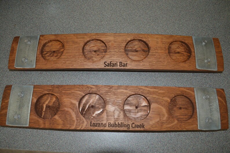 Personalized Whiskey Tasting Flight Board for 3 or 4 Glencairn - Etsy