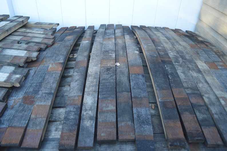 5 Pack of Oak Whiskey Barrel Staves for Arts & Crafts - Etsy