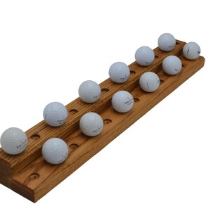 Golf Ball Display Rack Made From Solid American Oak, Choice of Size and ...