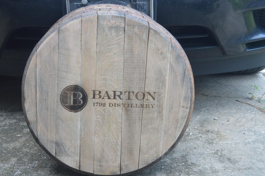 Barton Bourbon Whiskey Barrel Head/lid - Etsy