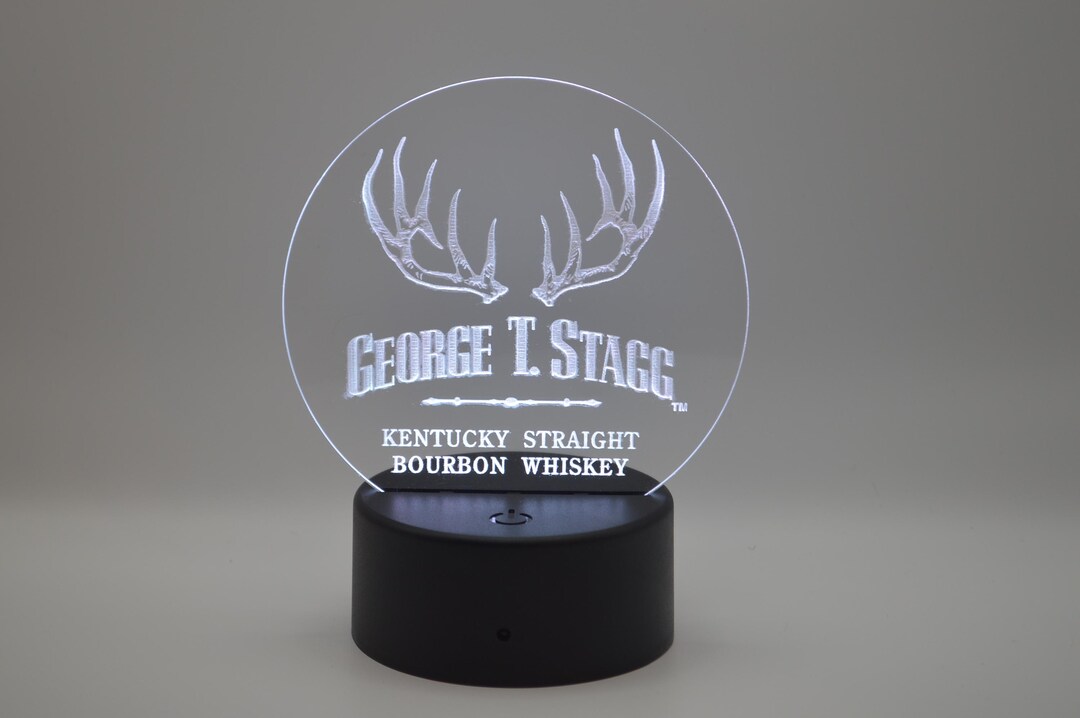 George T. Stagg Bourbon Whiskey Bar LED Light Sign, USB or Battery ...