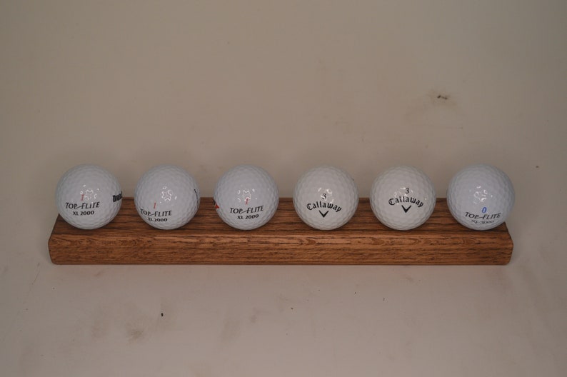 Personalized Laser Engraved Golf Ball Display Rack Floating Wall Mount ...