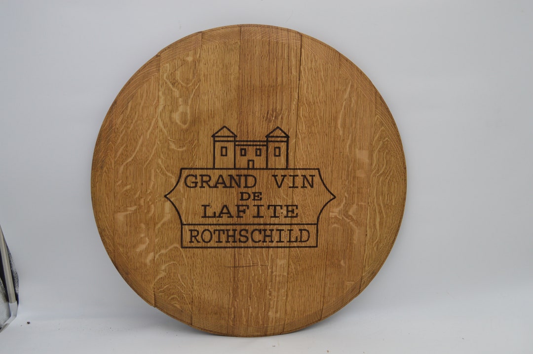 Grand Vin De Rothschild Logo Bordeaux Wine Barrel Head/lid - Etsy
